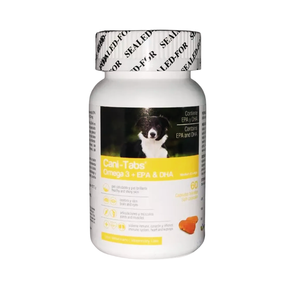 Cani – Tabs OMEGA 3 + EPA&DHA 60 capsulas para perros Medium&Large ...